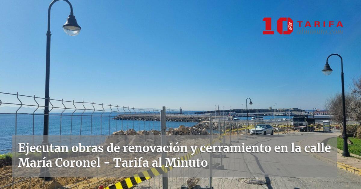 Ejecutan obras de renovación y cerramiento en la calle María Coronel