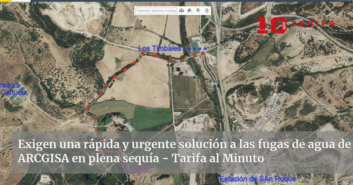 Exigen una rápida y urgente solución a las fugas de agua de ARCGISA en ...