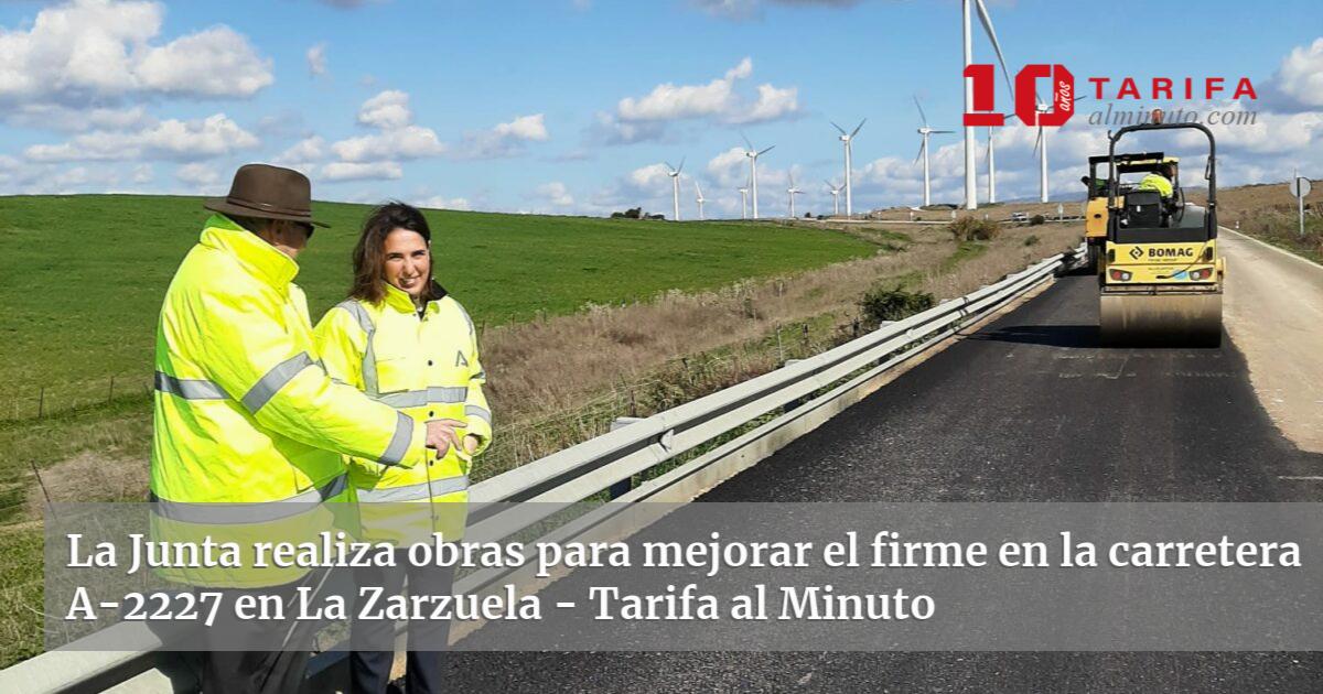 La Junta realiza obras para mejorar el firme en la carretera A-2227 en La Zarzuela – Tarifa al ...