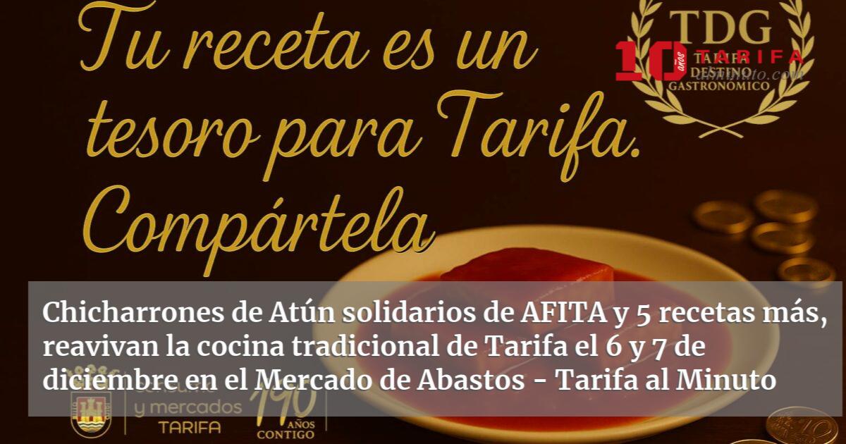Chicharrones de Atún solidarios de AFITA y 5 recetas más, reavivan la ...