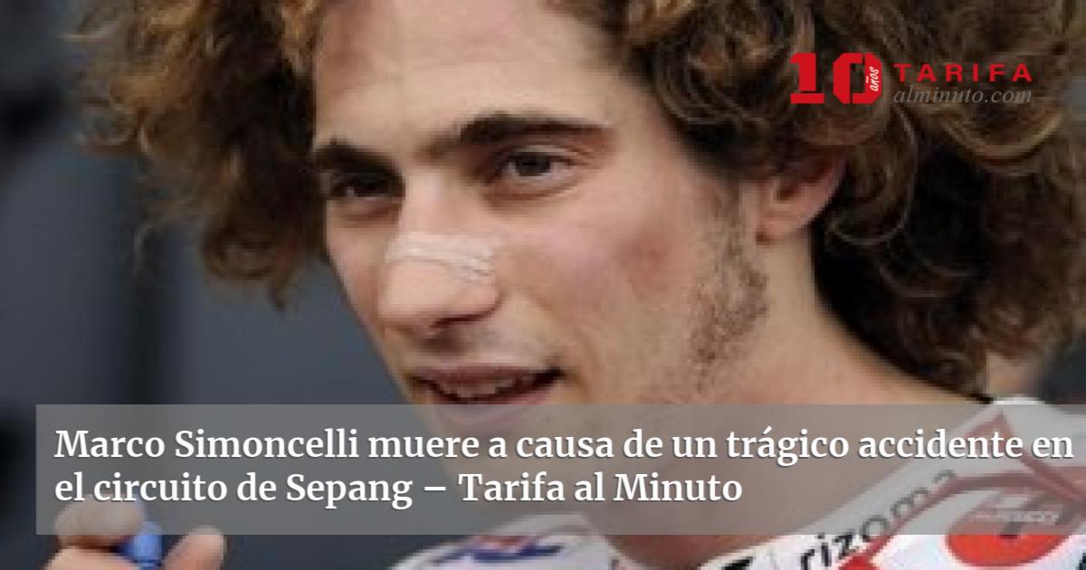Marco Simoncelli muere a causa de un trágico accidente en el circuito ...