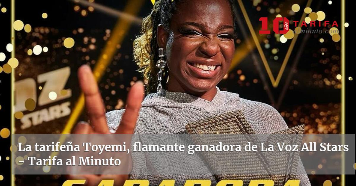 La tarifeña Toyemi, flamante ganadora de La Voz All Stars