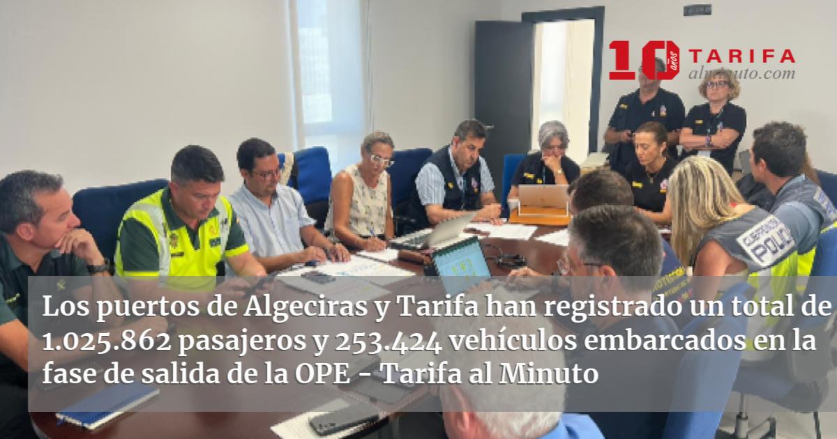 Los puertos de Algeciras y Tarifa han registrado un total de 1.025.862 pasajeros y 253.424 ...