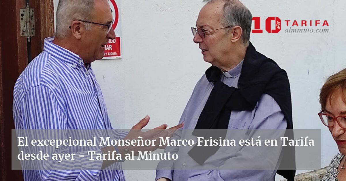 El excepcional Monseñor Marco Frisina está en Tarifa desde ayer