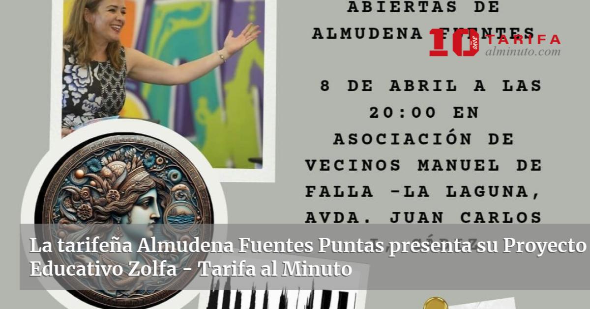 La tarifeña Almudena Fuentes Puntas presenta su Proyecto Educativo Zolfa