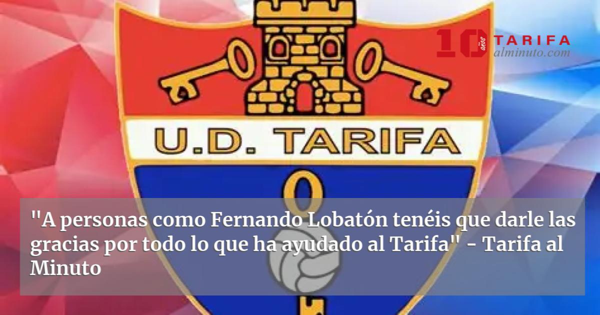 «A personas como Fernando Lobatón tenéis que darle las gracias por todo ...
