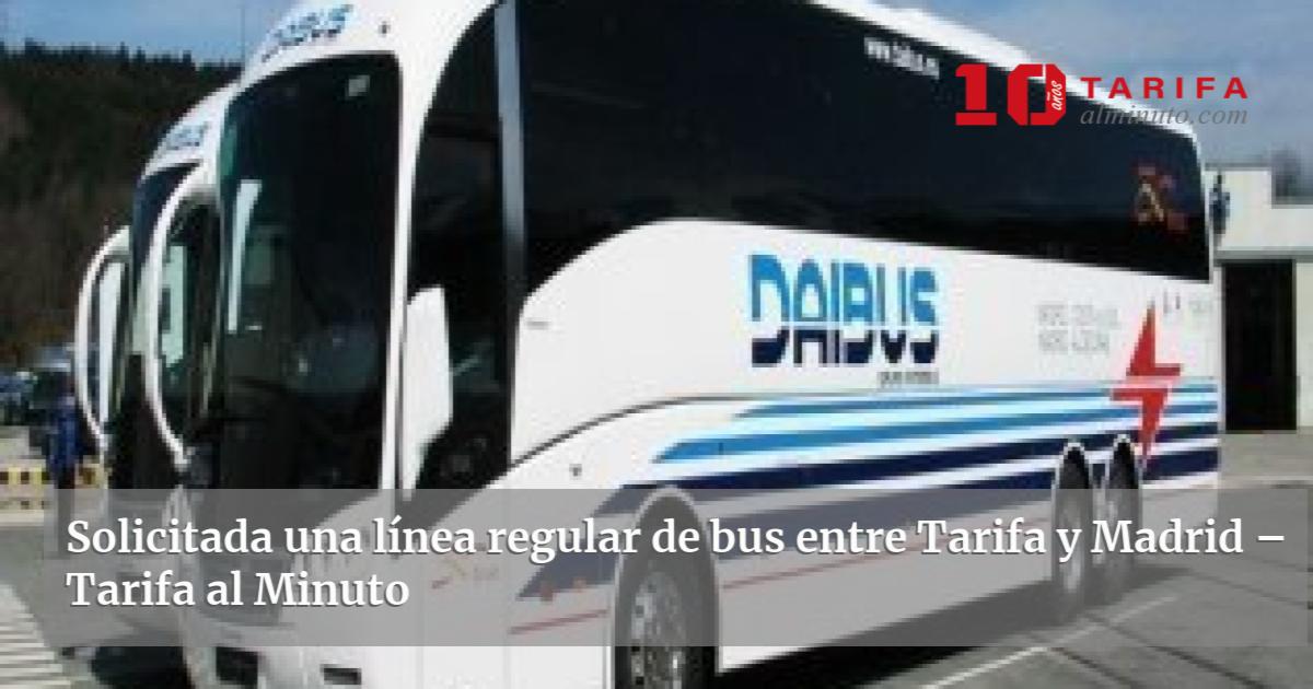 Solicitada una línea regular de bus entre Tarifa y Madrid – Tarifa al ...