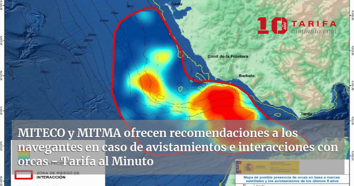 MITECO y MITMA ofrecen recomendaciones a los navegantes en caso de ...